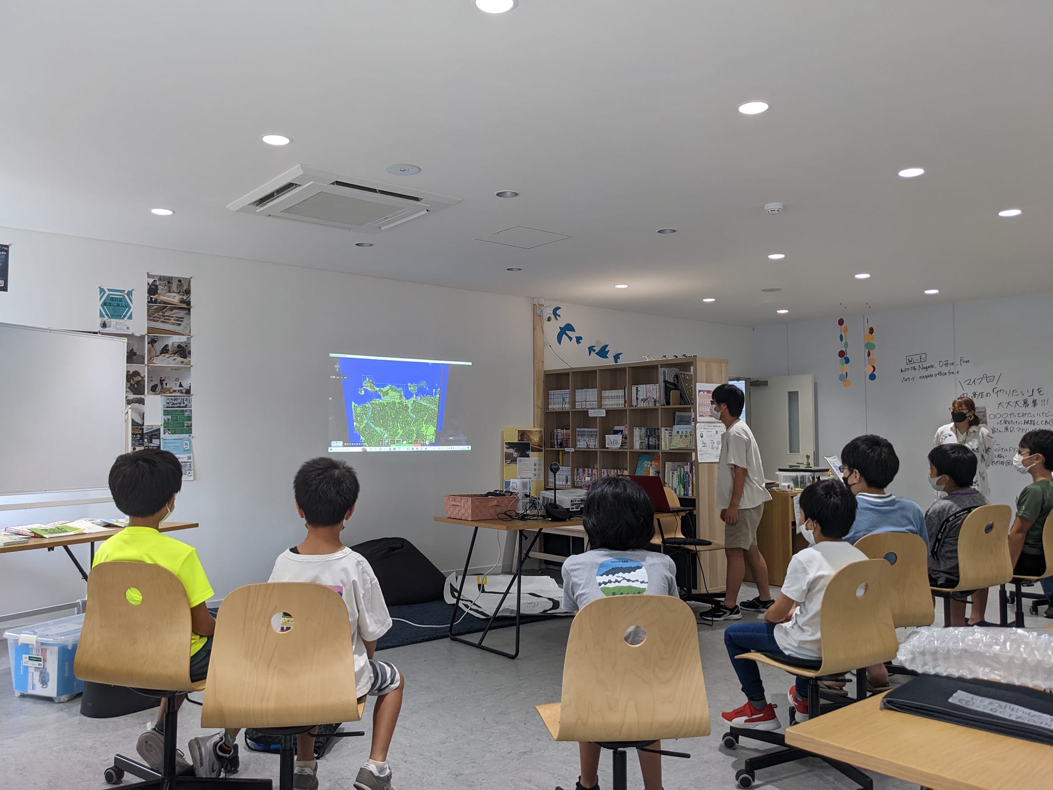 2022年9月24日のcoderdojoを終了しました。/マイクラ部の活動報告 長門市しごとセンター
